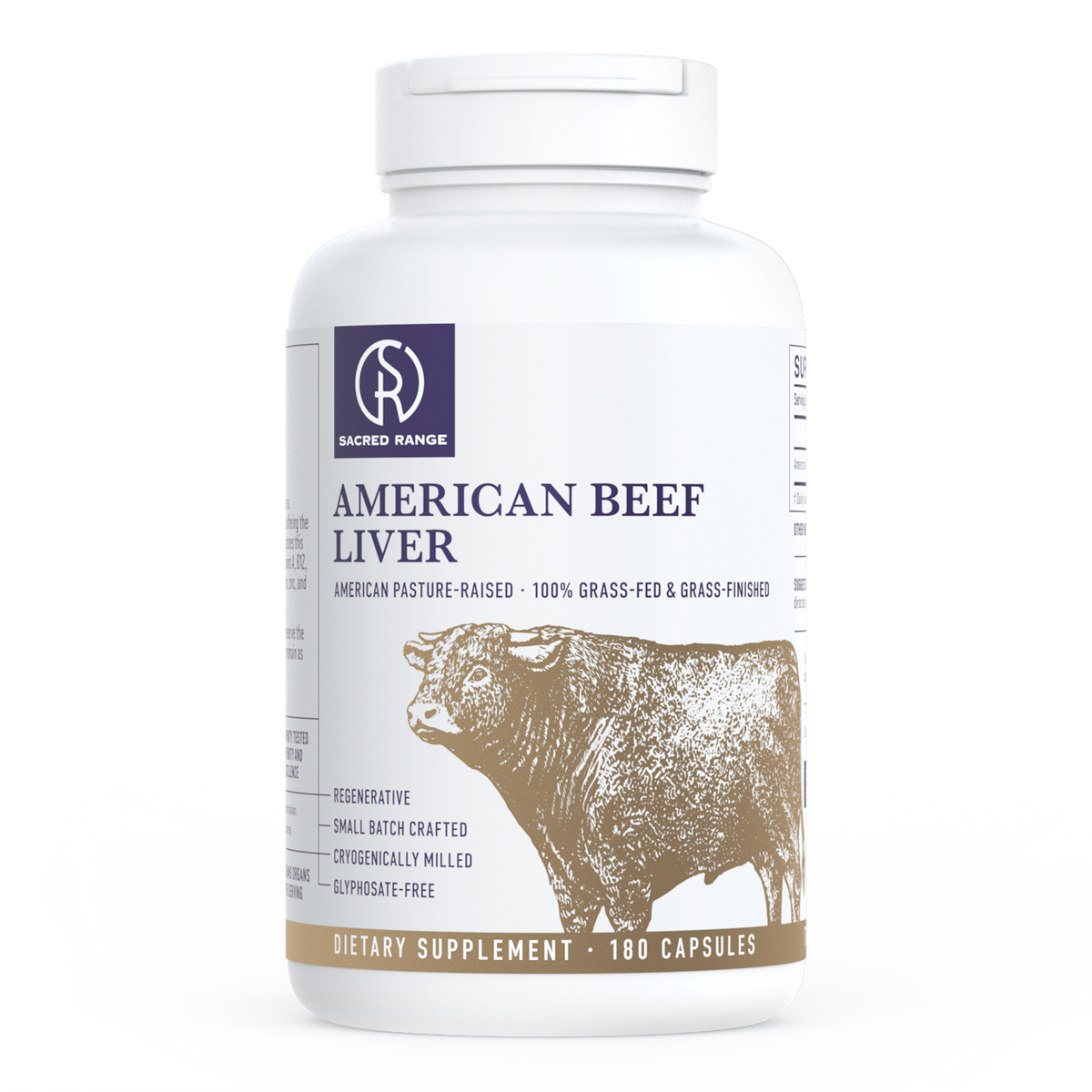 Beef Liver Capsules | Grass-Fed, Grass-Finished | Sacred Range