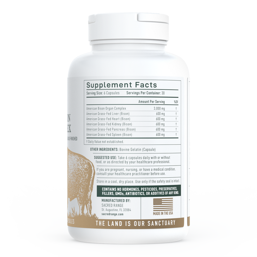 American Bison Organ Complex Supplement | Sacred Range